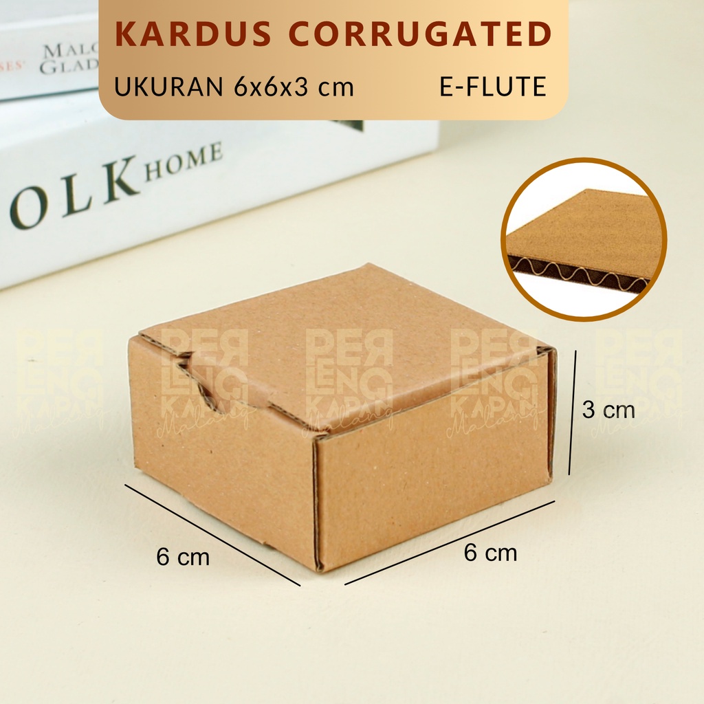 Jual Kardus Corrugated 6x6x3 CM | Die Cut | Kotak Karton | Box Packing ...