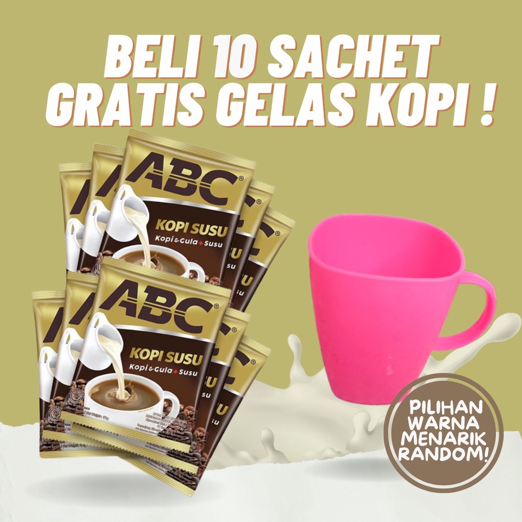 Jual YGS - PROMO!!! BELI 10 SACHET KOPI ABC GRATIS GELAS KOPI | Shopee ...