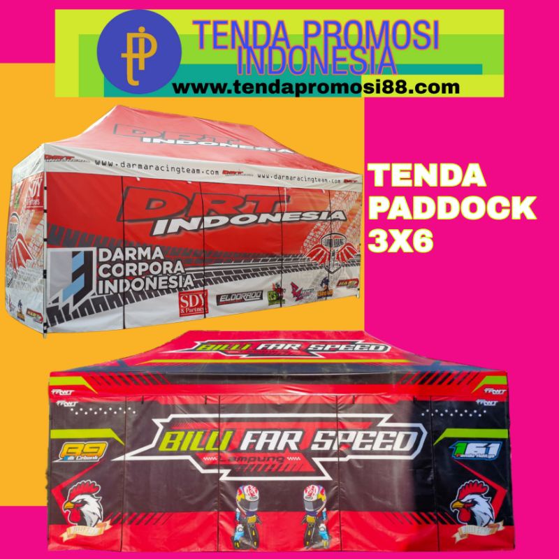 Jual TENDA PADDOCK BALAP 3X6 BAHAN KAIN IZZI 360GSM RANGKA STANDAR DAN ...