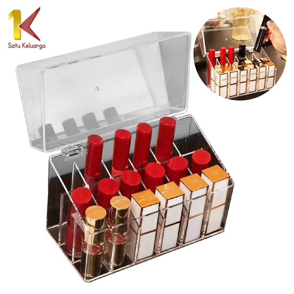 Jual Satu Keluarga Kotak Lipstik Model Handle 18 Slot K14 Rak Organizer ...