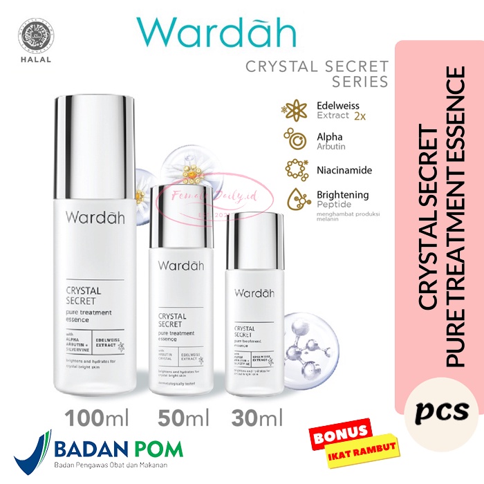Jual WARDAH CRYSTAL SECRET Pure Treatment Essence 50mL | Shopee Indonesia