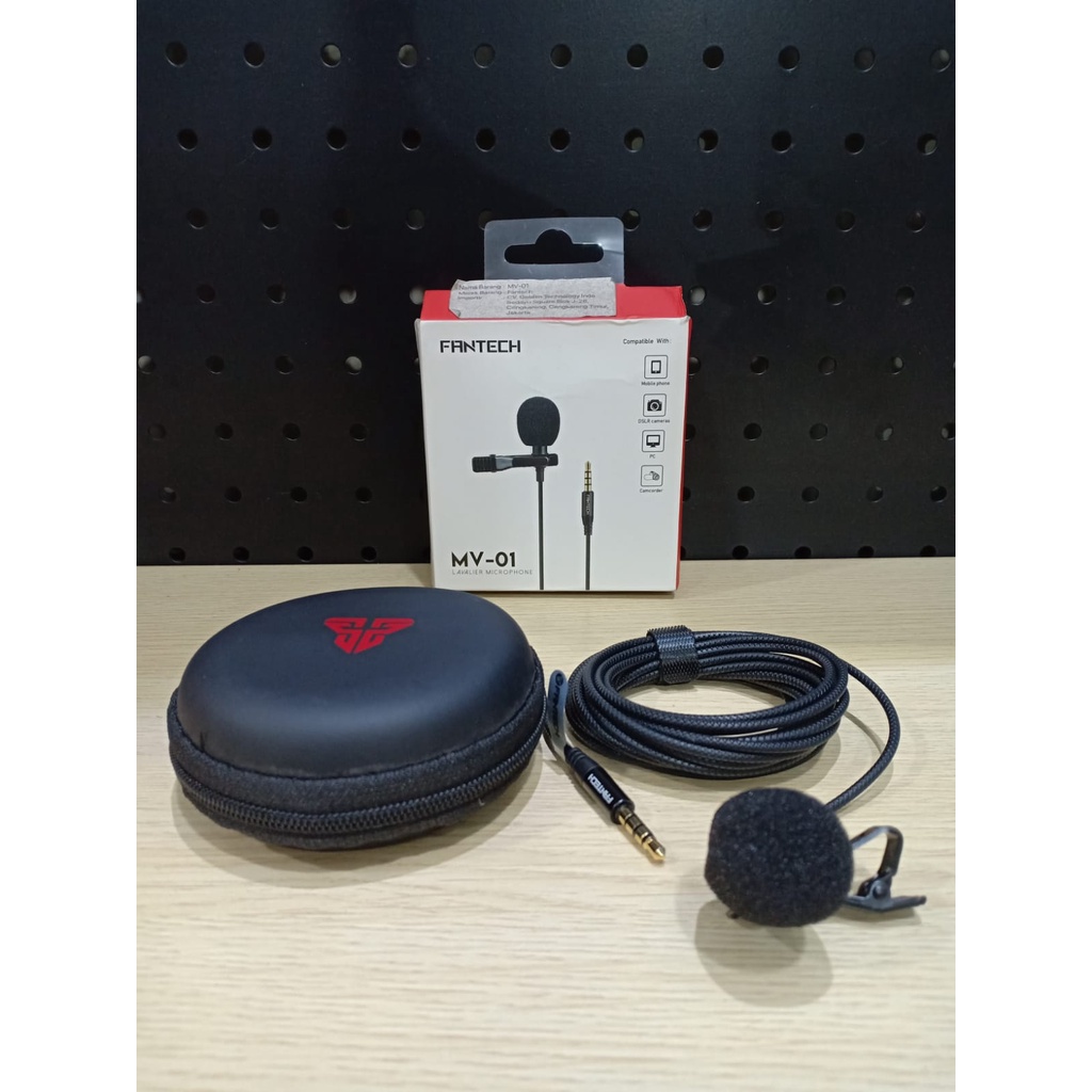 Jual Microphone Clip On Lavalier Fantech MV-01 Microphone Gaming ...