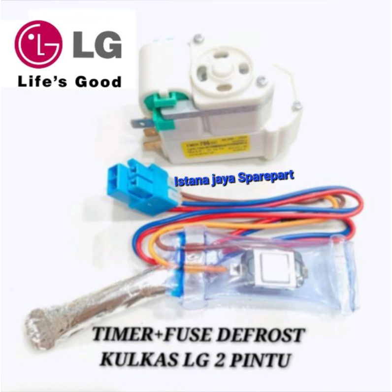 Jual [ SATU SET ]TIMER DAN SENSOR DEFROS DEFROST BIMETAL KULKAS LG 2 PINTU | Shopee Indonesia