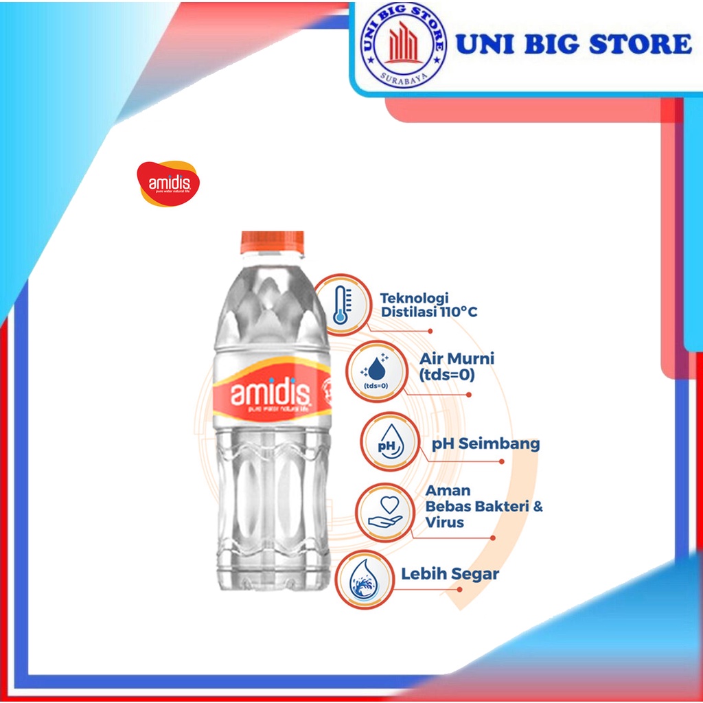 Jual Amidis Air Minum Distilasi 330 ml Botol | Shopee Indonesia