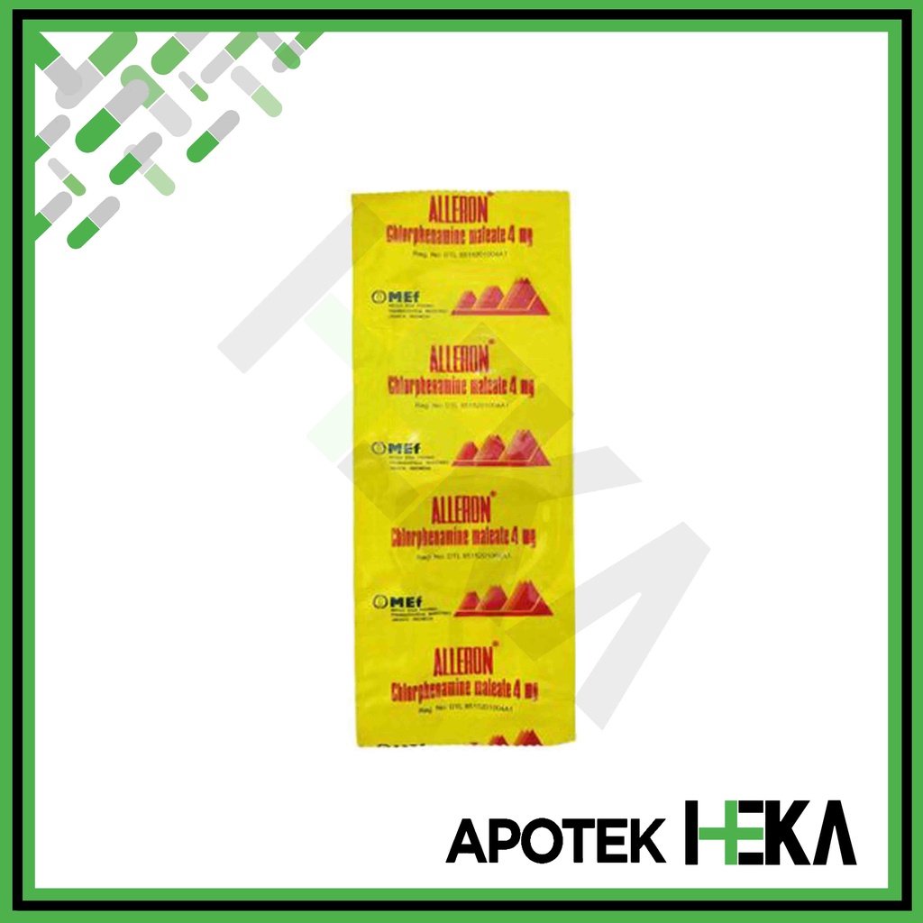 Jual Alleron 4 mg CTM Strip isi 10 Tablet - Obat Alergi Gatal (SEMARANG ...