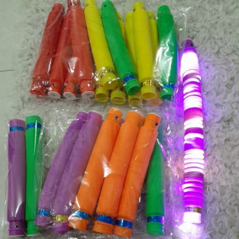 Jual Mainan Anak Pop Pipes Light/Poplight up Lampu LED murah/Mainan ...