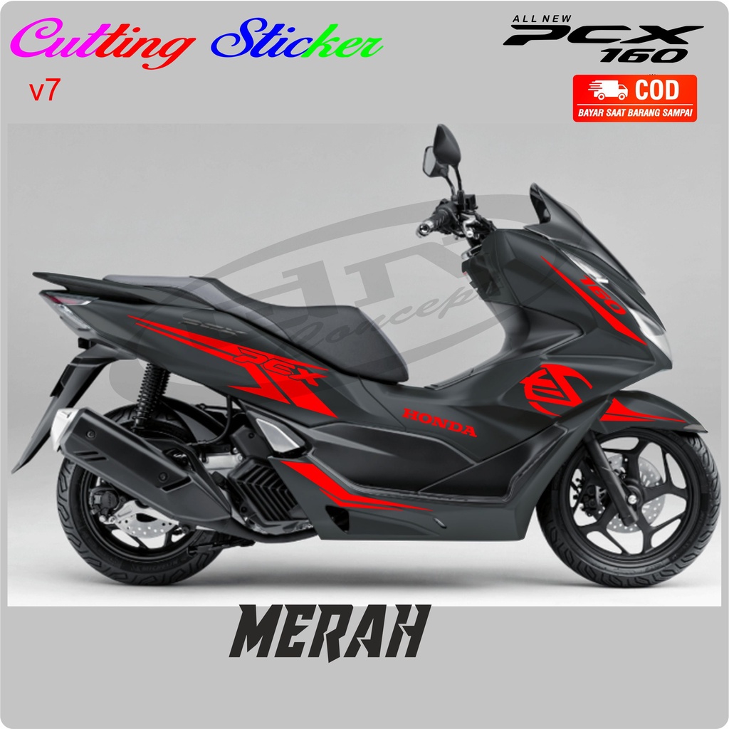 Jual Stiker Sticker Cutting Honda PCX 160 Variasi 7 Desain Hologram ...
