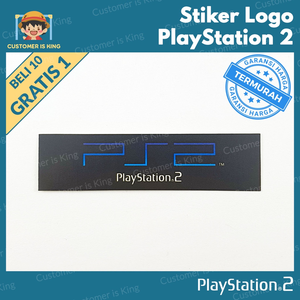 Jual Stiker Sticker PS2 Playstation 2 Logo | (BELI 10 GRATIS 1 ...