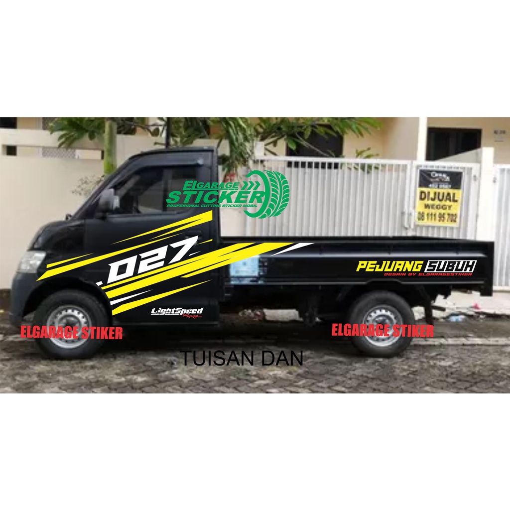 Jual Stiker mobil pick up granmax cutting stiker pejuang subuh stiker ...