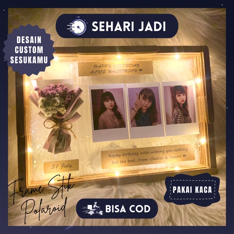 Jual POLAROID FLOWER | kado custom ulang tahun cewek cowok | kado natal ... Jual POLAROID FLOWER | kado custom ulang tahun cewek cowok | kado natal ...