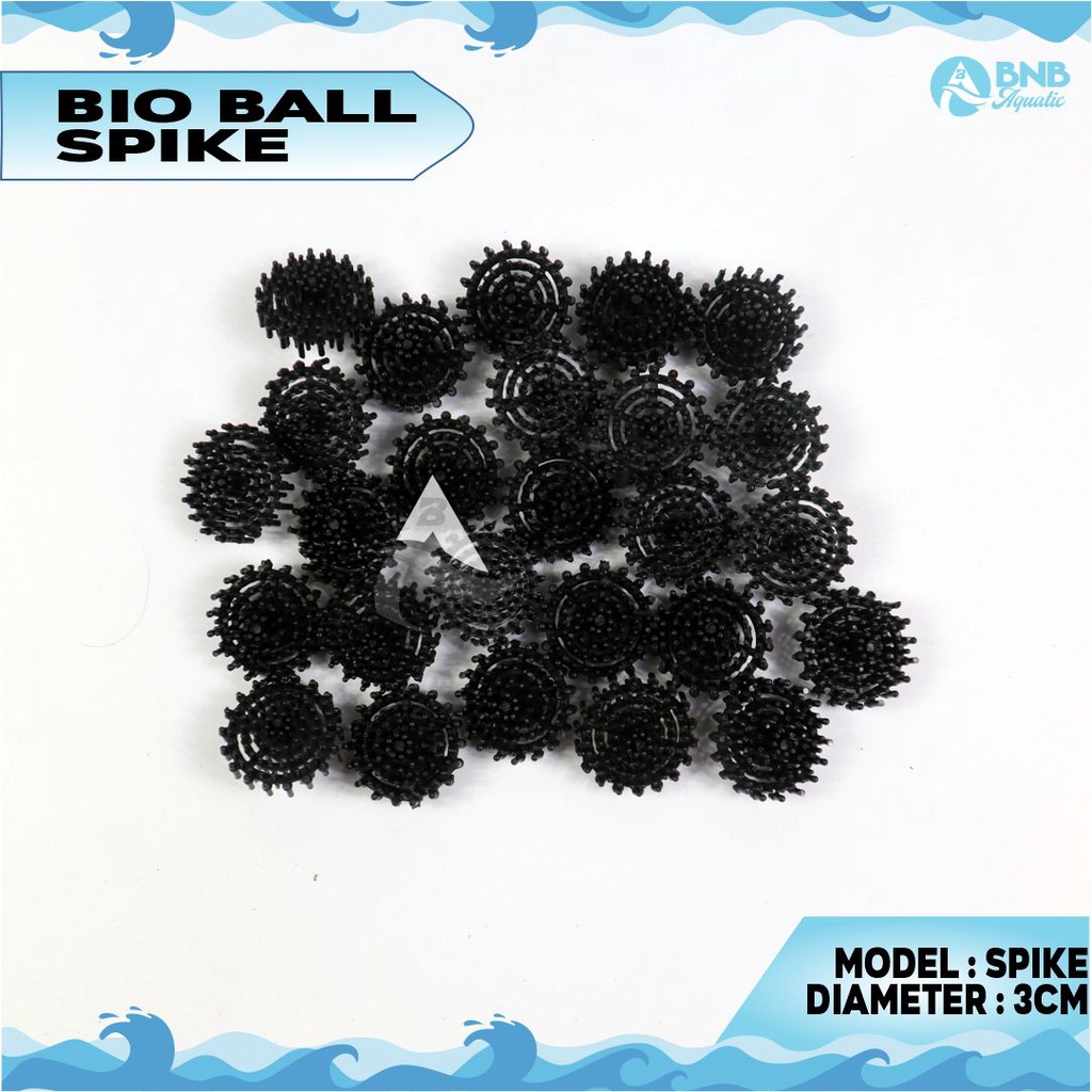 Jual Media Filter Kolam Aquarium Bioball Rambutan Spike 3.8 cm | Shopee ...