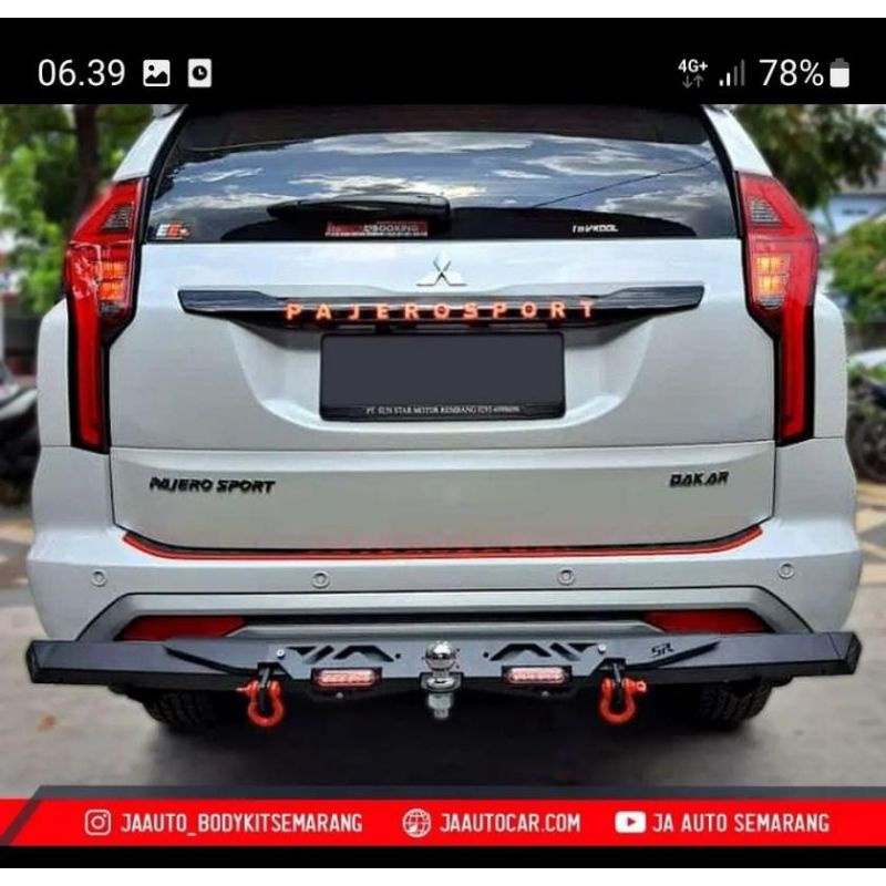 Jual Tanduk Towing Bar All New Pajero Sport 2016 - 2023 Facelift Bumper ...