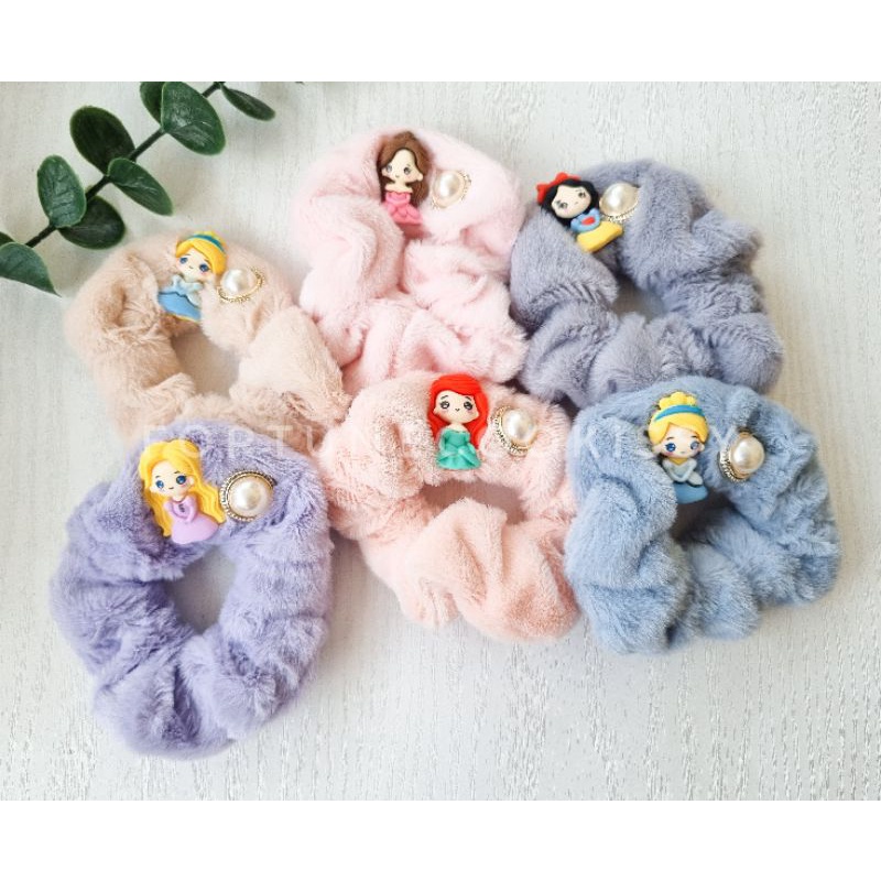 Jual Fortune Aksesoris Ikat Rambut Bulu Princess Pearl Hairties Cute ...