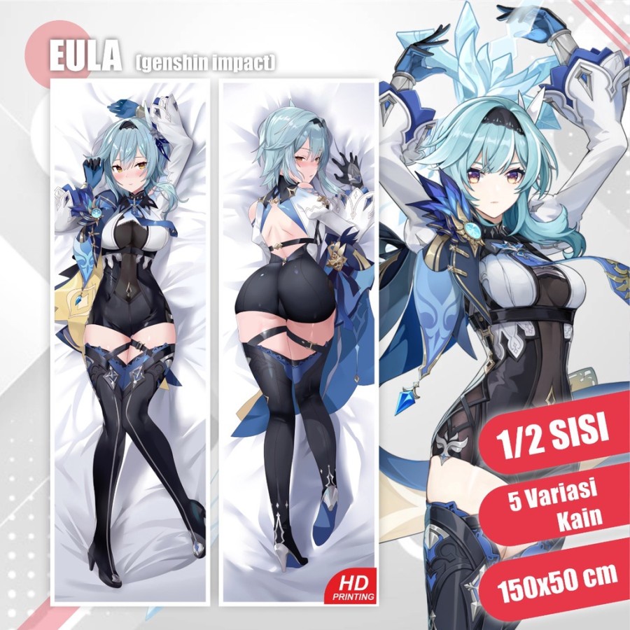 Jual Dakimakura Eula Genshin Impact 150x50 cm (Cover Only) | Shopee Indonesia