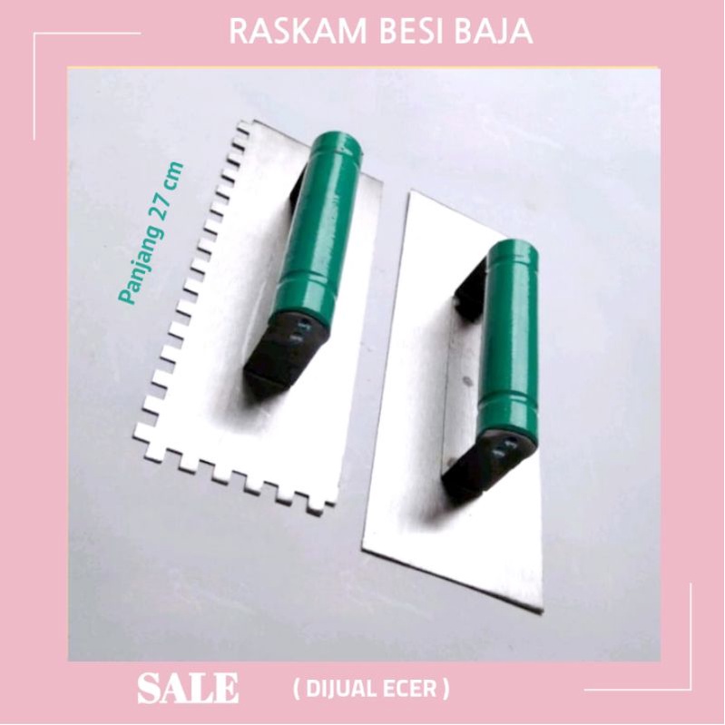 Jual RASKAM / LEPAN / ROSKAM BESI BAJA PERATA ACIAN TEMBOK DENGAN 2 ...