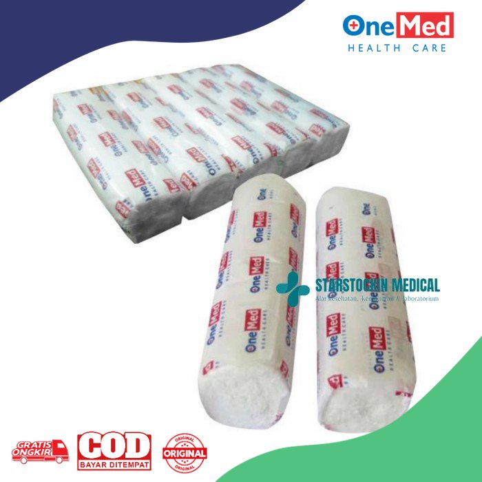 Jual Kasa Perban Onemed 4 yard x 15 cm Verban Gulung Pack isi 5 pcs ...