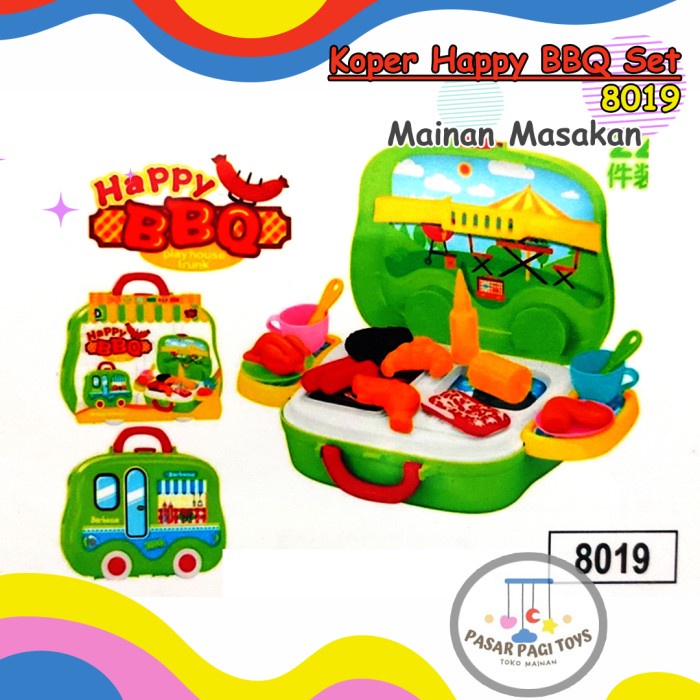 Jual Mainan Anak Masak Koper Barbeque Play House Set 8019 | Shopee ...