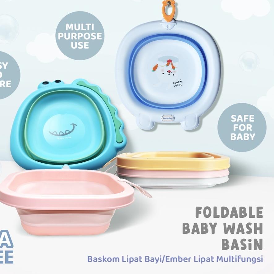 Jual New Sugar Baby Foldable Baby Wash Basin Baskom Ember Lipat Mandi ...