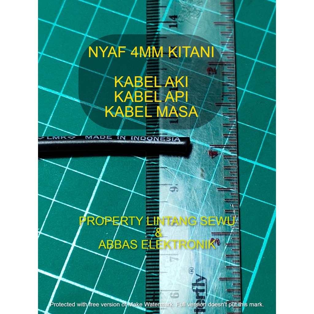 Jual KITANI KABEL SERABUT NYAF 4MM KITANI NYAF 4 MM TEMBAGA KITANI ...