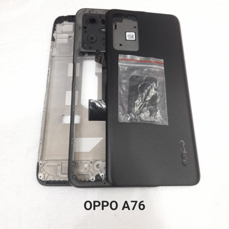 Jual Backdoor bezel plus frame OPPO A76 Casing Housing Fullset | Shopee ...