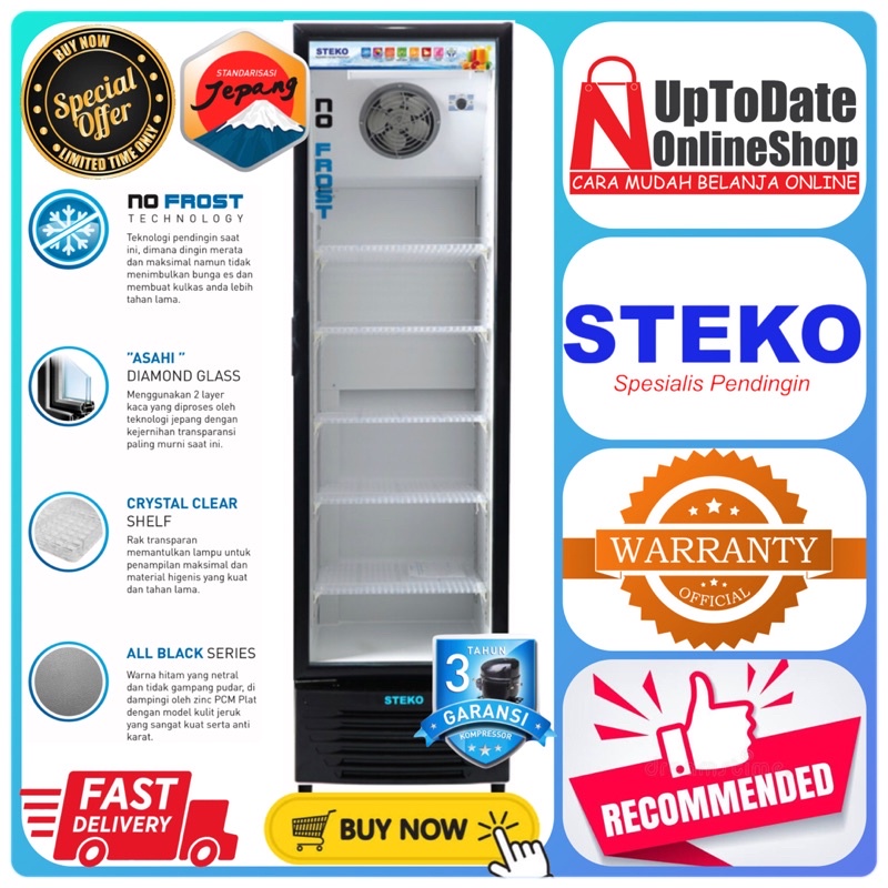 Jual SHOWCASE STEKO MG300 MG-300 NO FROST TECHNOLOGY SUPER LOW WATT ...