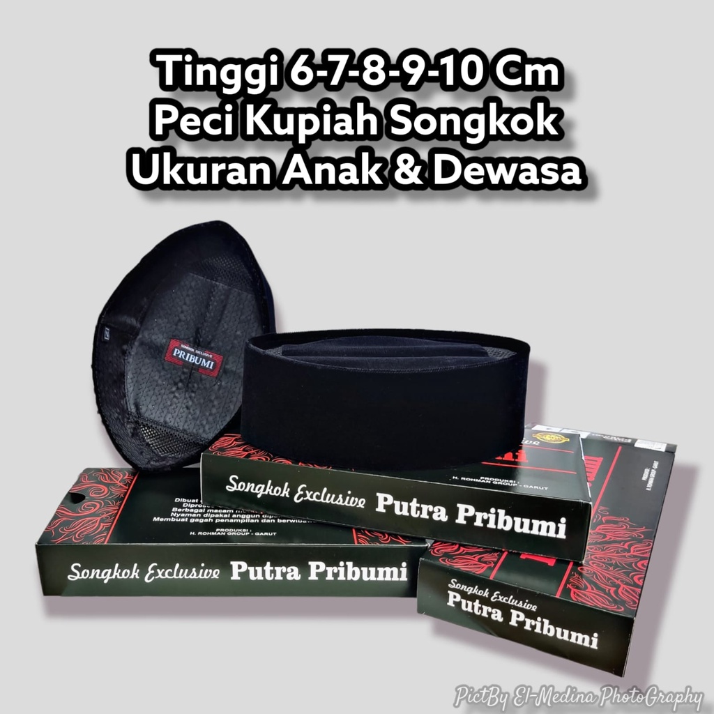 Jual Peci Hitam Nasional Putra Pribumi Tinggi 7 8 9 10 Cm | Shopee ...