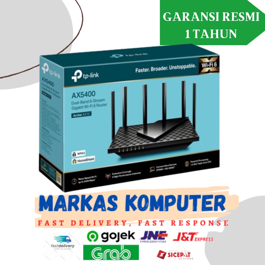 Jual Tp-link Archer AX73 AX5400 WiFi 6 Wireless Router Tplink AX 73 AX 5400 | Shopee Indonesia