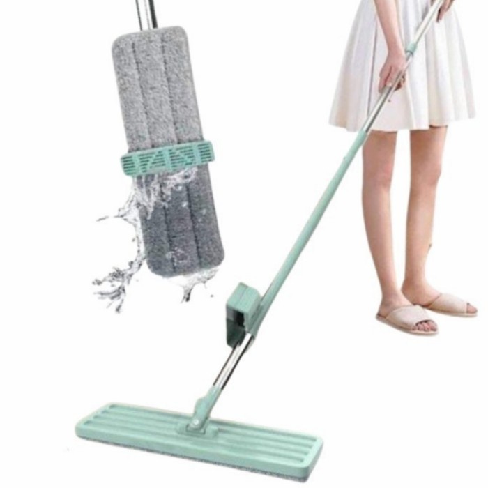 Jual Alat Pel Lantai FLAT MOP HAND PLATE Tongkat Pel Alat Pel Tarik ...