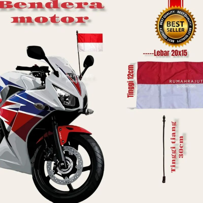 Jual TIANG BENDERA MOTOR/TIANG BENDERA BUAT DI MOTOR/TIANG BENDERA ...
