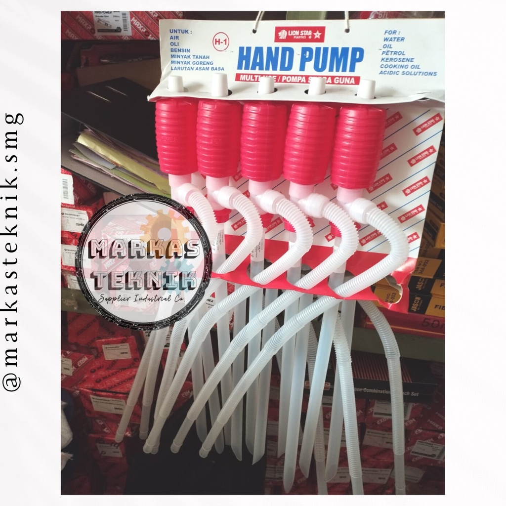 Jual LION STAR Pompa Tangan Serbaguna H-1 / Plastic Hand Pump H-1 ...
