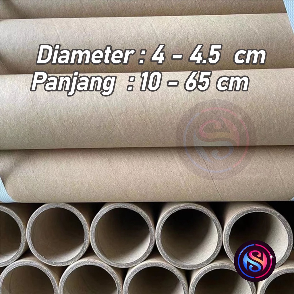 Jual pipa kardus selongsong packing poster diameter 4 cm paper tube | Shopee Indonesia