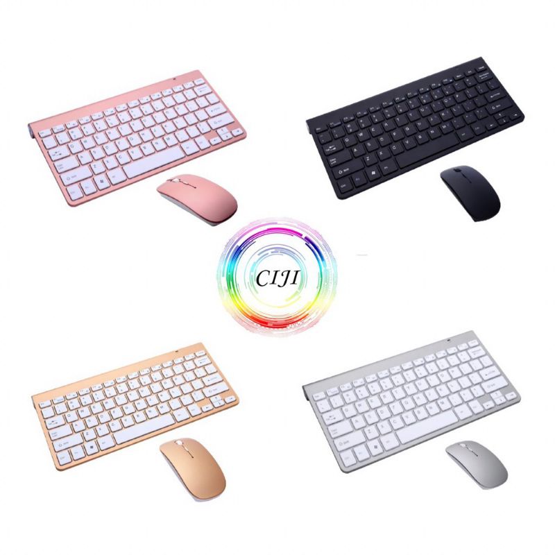 Jual Keyboard Wireless Mouse Wireless Combo Ultra Thin Silent Shopee Indonesia