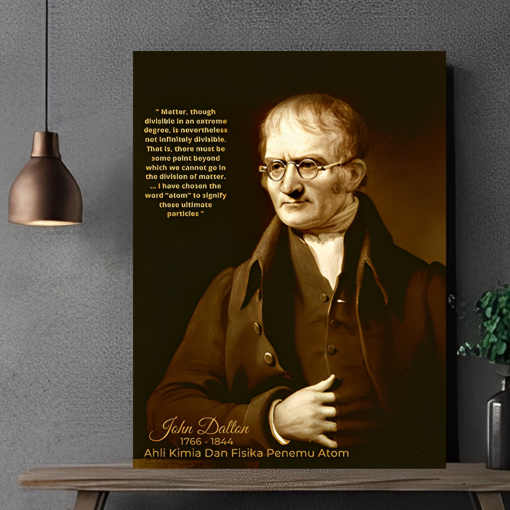 Jual Poster Ilmuwan John Dalton Hiasan Dinding Aesthetic JD | Shopee ...