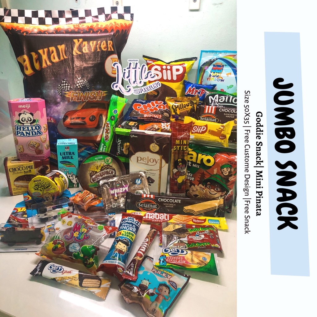 Jual PO GOODIE SNACK | TEMA BEBAS (50 X 35 CM Snack Premium ) | Shopee ...