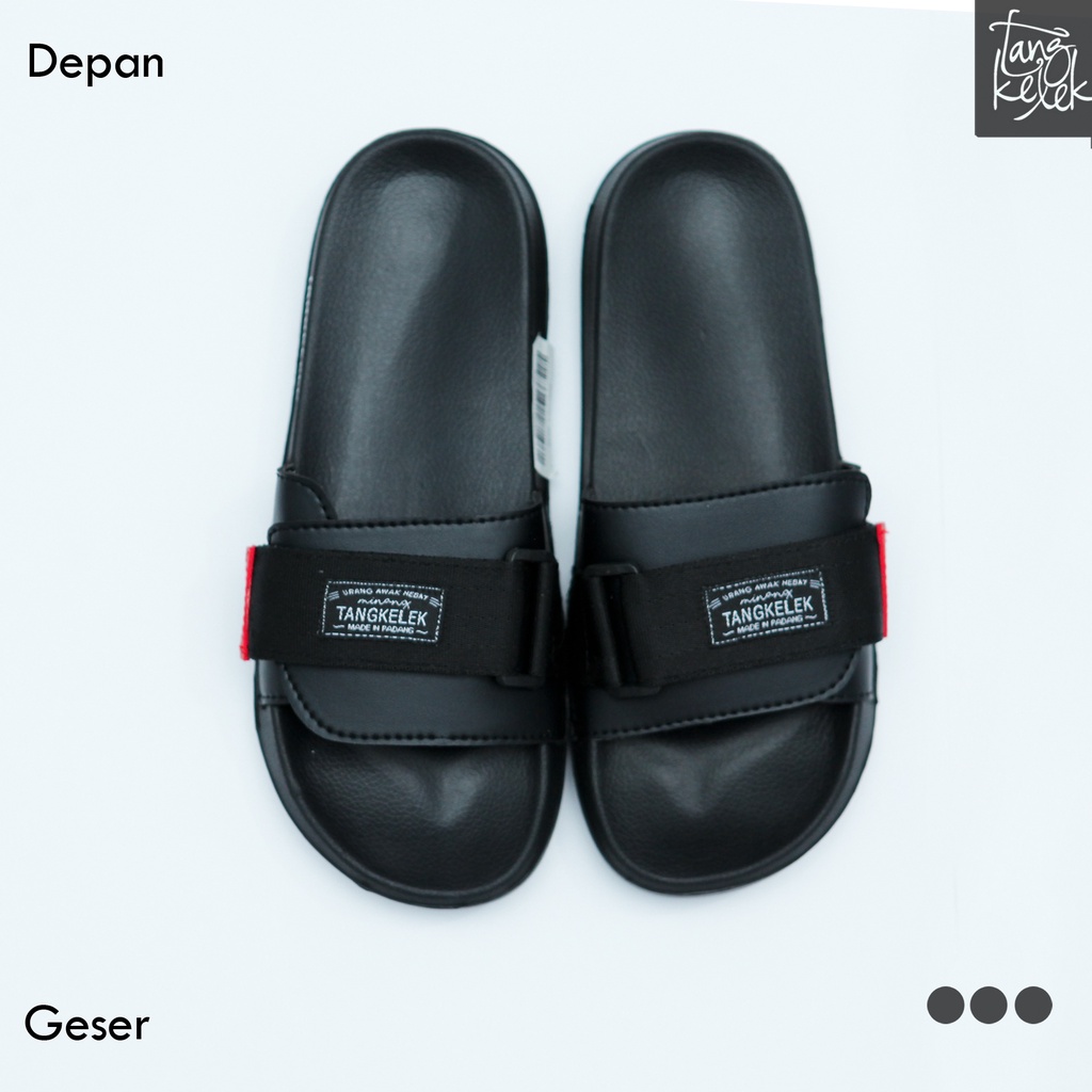 Jual Tangkelek Sandal/Trompa Webing 1 Warna Hitam | Shopee Indonesia