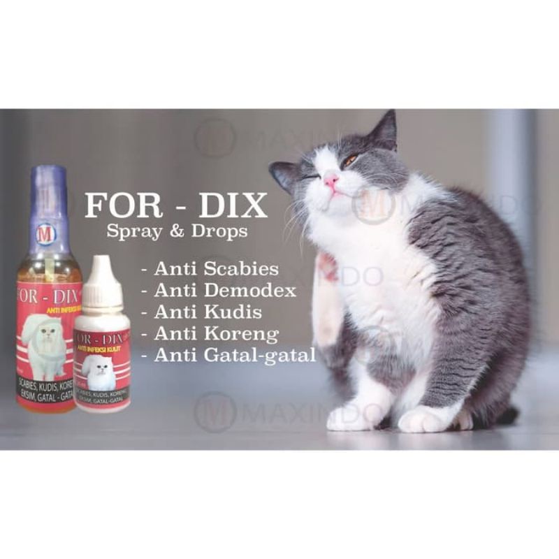 Jual Obat Gatal Scabies Spray Maxindo For - Dix Spray Cat 60 ml ...