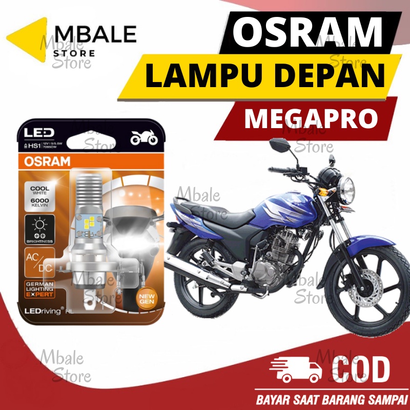 Jual Lampu Depan Led Honda Megapro Primus, Megapro Lama Original OSRAM HS1 Kaki 3 | Shopee Indonesia
