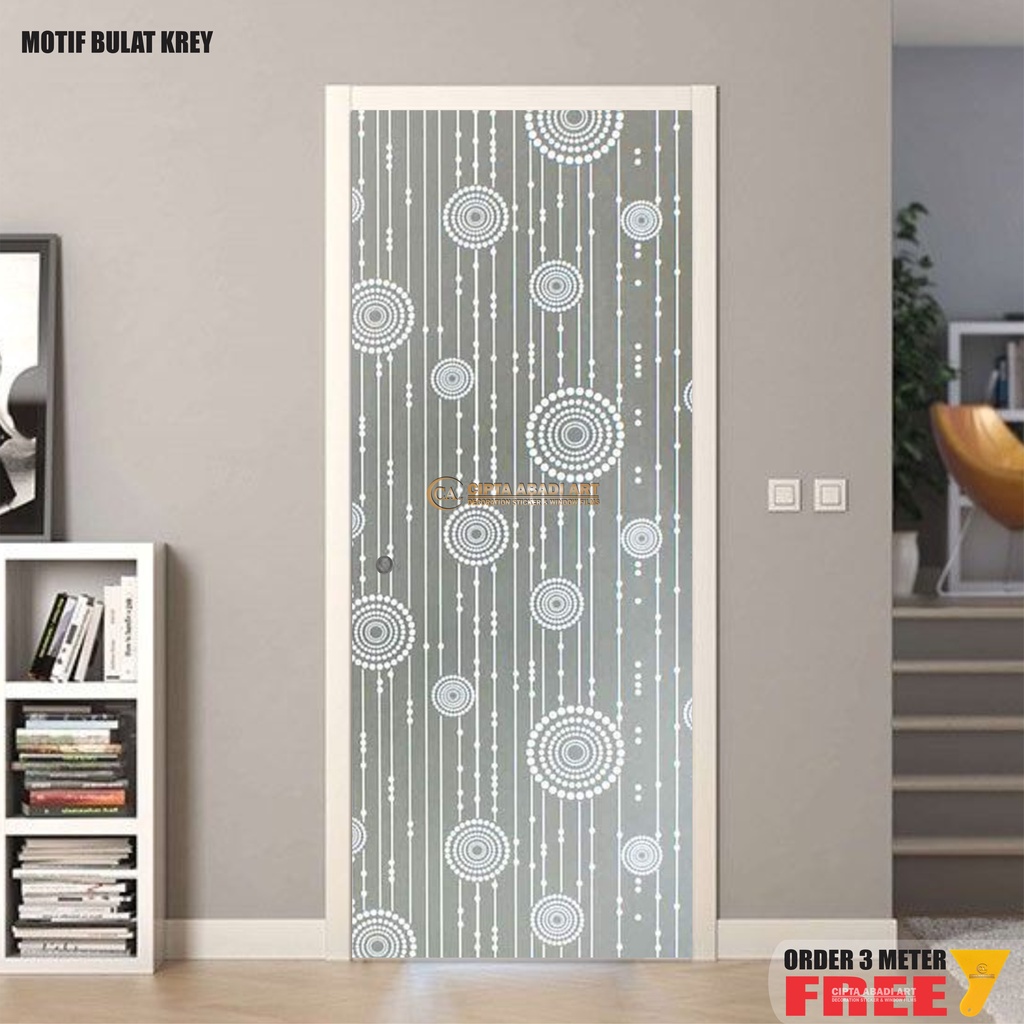 Jual Stiker Kaca Jendela Pintu Motif 3D Premium Gliter Sticker Pelapis ...