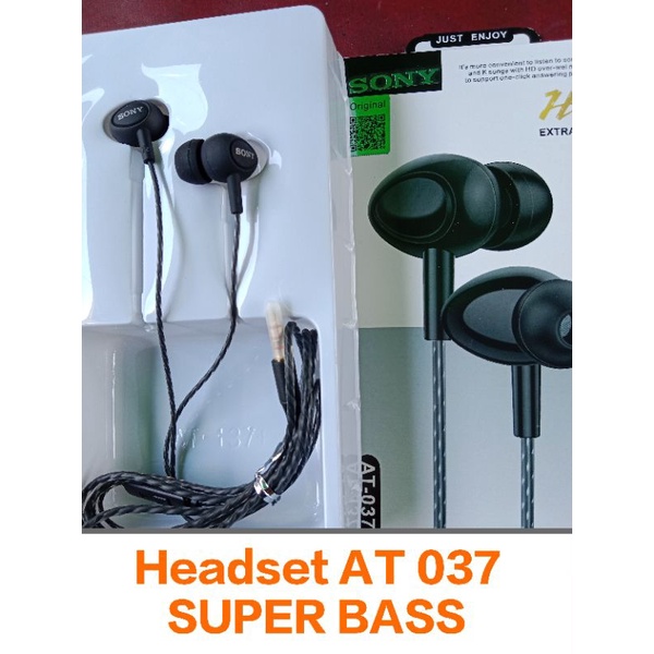 Jual HEADSET SONY MUSIC EXTRA BASS DOUBLE PENGAMAN KABLE ORIGINAL 100% ...