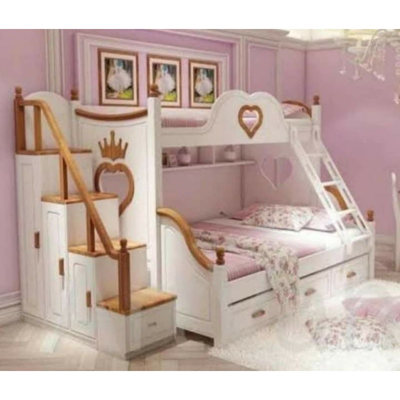 Jual Tempat Tidur Tingkat Model Almari Anak, Desain Minimalis Modern ...