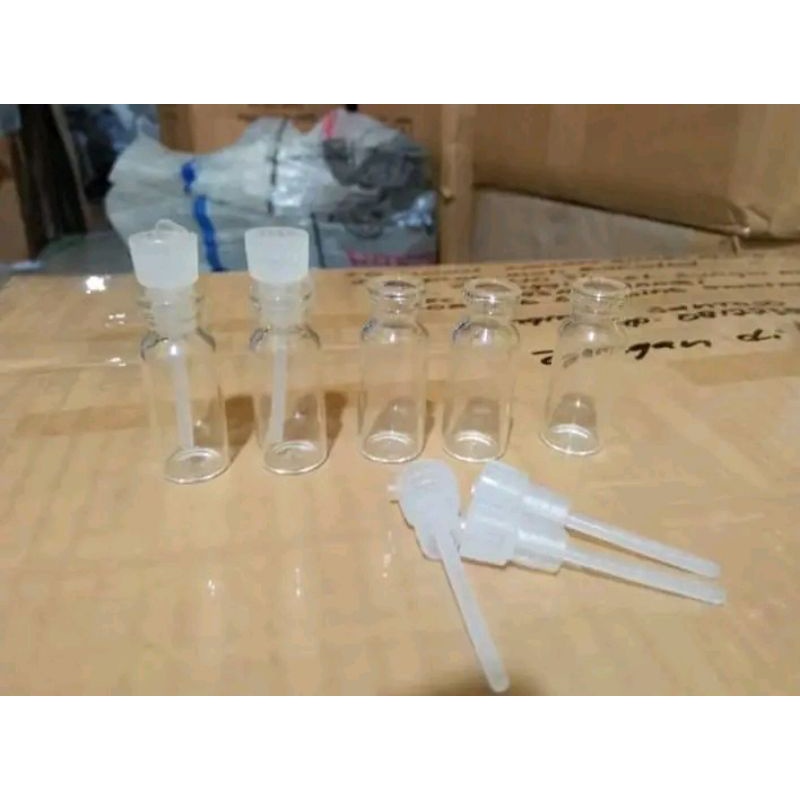 Jual Botol Tester Pinicilin 3ml Botol Vial isi 100pcs Plus tutup ...