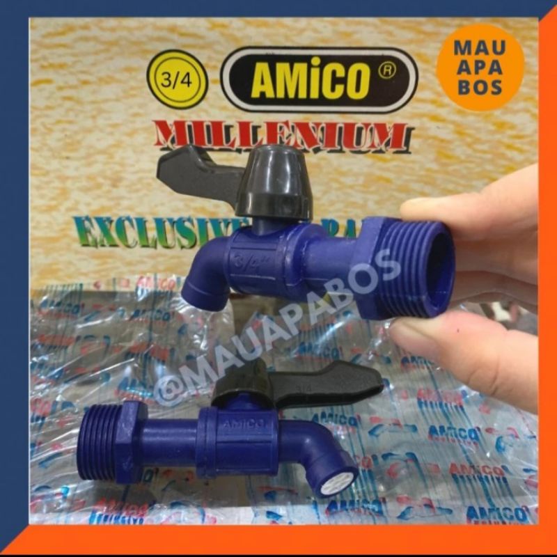 Jual Keran kran Air Plastik Amico 3/4 inch / Kran Tembok Amico 3/4 ...