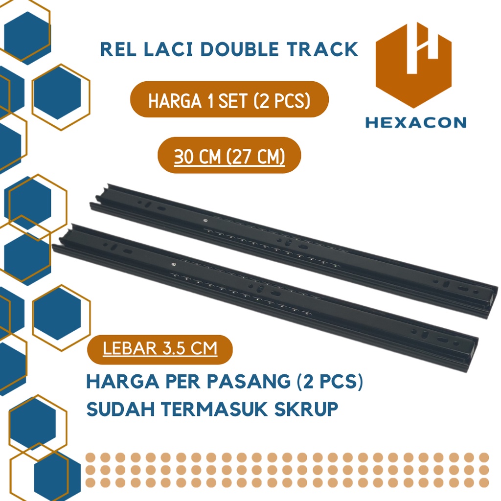 Jual Rel Laci 2x Double Track 35mm 25 30 35 40 45 50 cm / Rel Laci ...