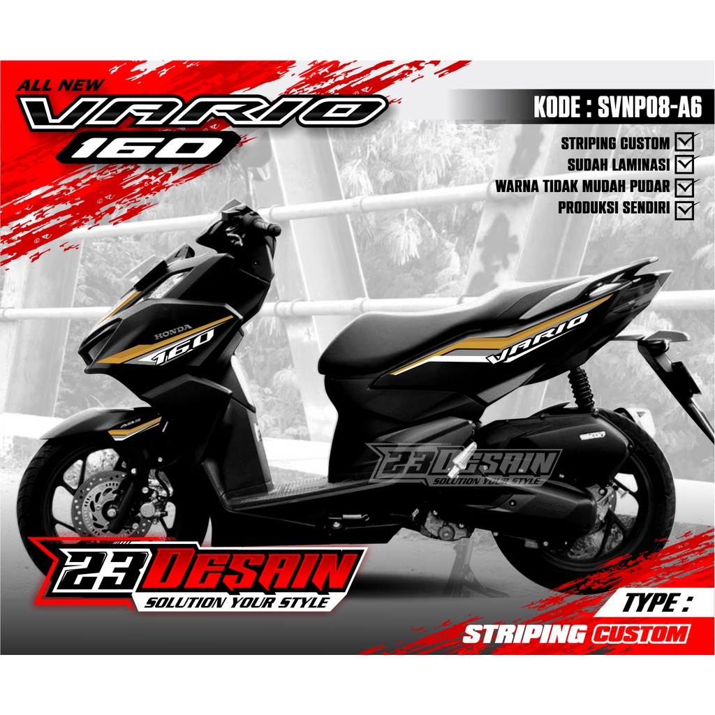 Jual striping vario 160 malaysia striping vario 160 vietnam stiker ...