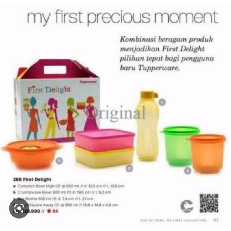 Jual first delight tupperware with box | Shopee Indonesia