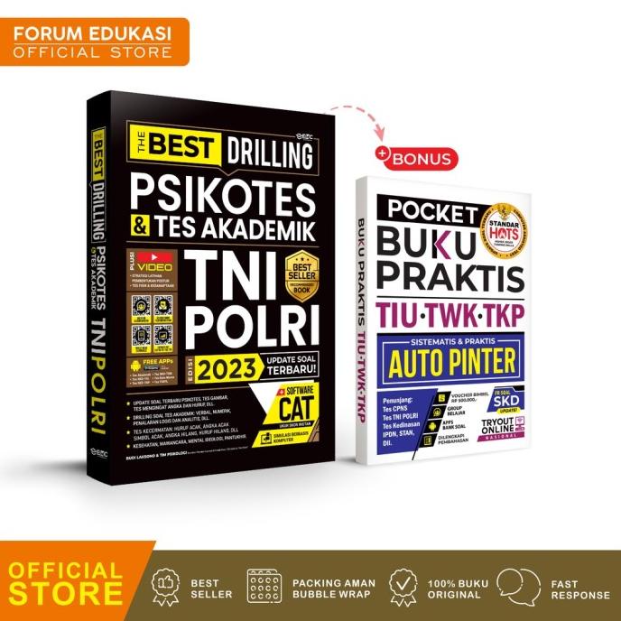 Jual Buku Tni Polri 2021 2022 The Best Drilling Psikotes And Tes