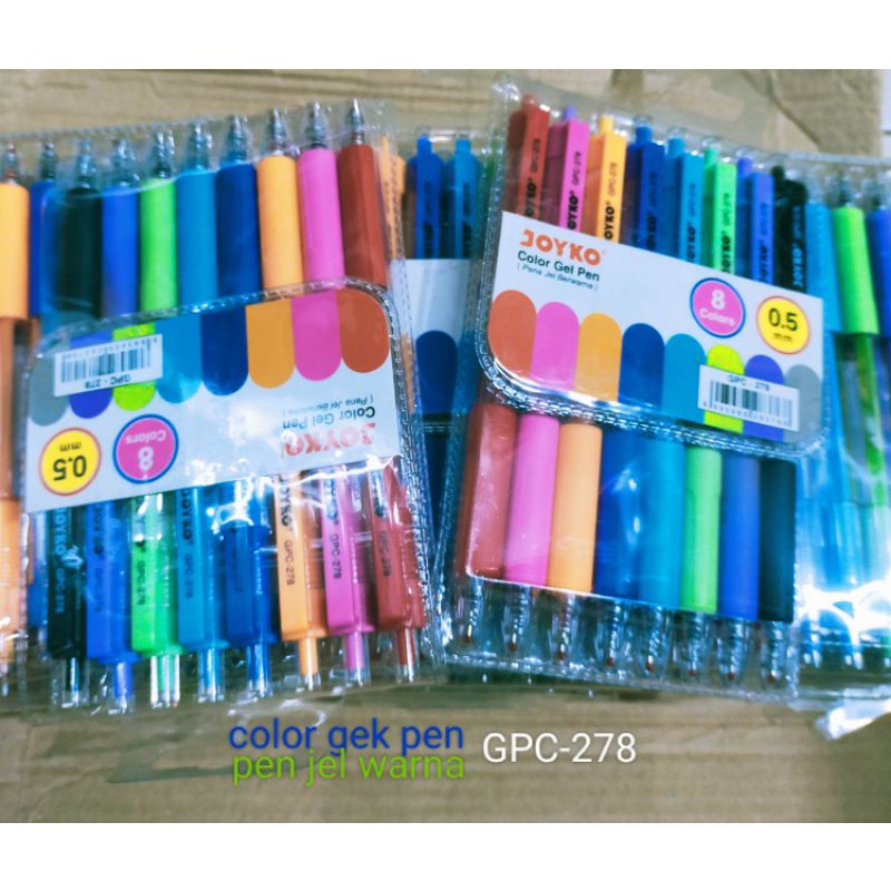 Jual PEN JEL\COLOR GEL PEN JOYKO | Shopee Indonesia