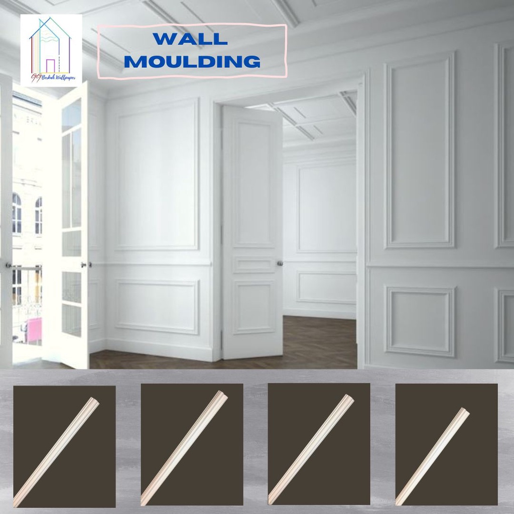 Jual PROMO!!! Wall Moulding | Wainscoting Dinding Profil | 290CM ...