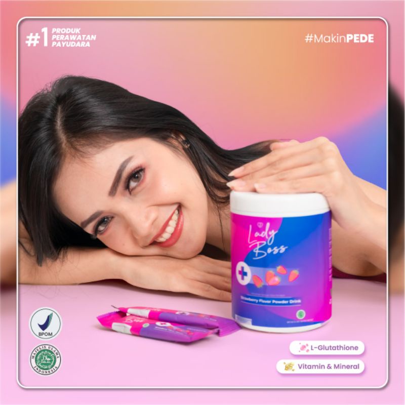 Jual LADY BOSS - Collagen Drink Smart Breast Suplemen Pembesar ...