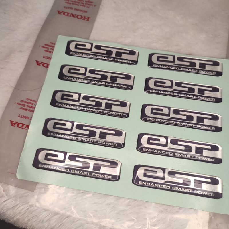 Jual (5pcs) Logo emblem esp box filter udara honda beat, vario, scoopy ...